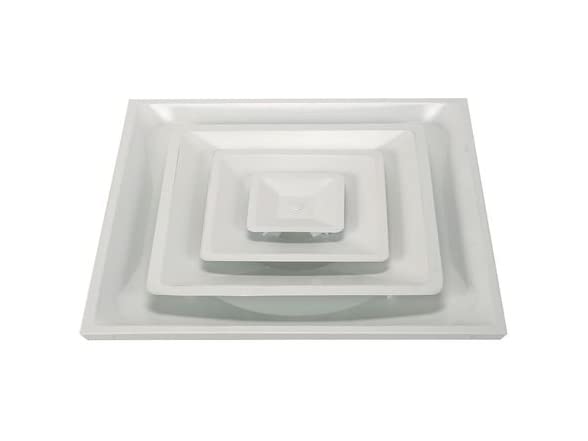 Diffuser, 3-Cone, Duct Size 8", White