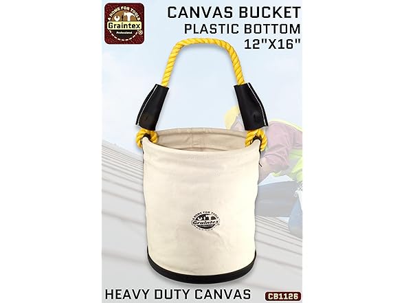 Graintex CB1126 Utility Canvas Bucket
