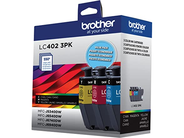 Brother Genuine LC402 3PK