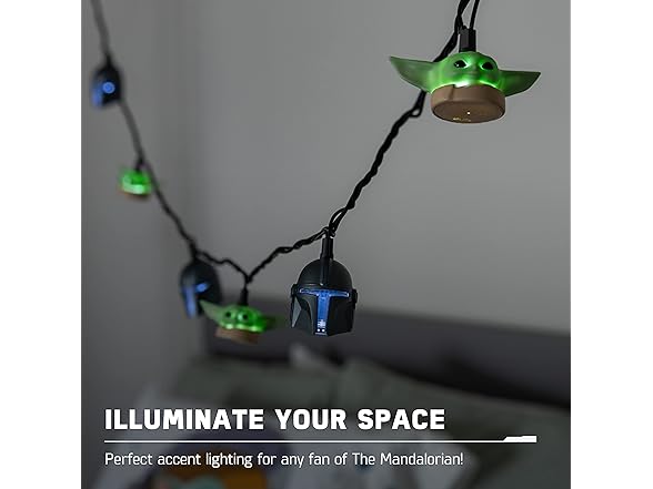 STAR WARS The Mandalorian & Baby Yoda String Light