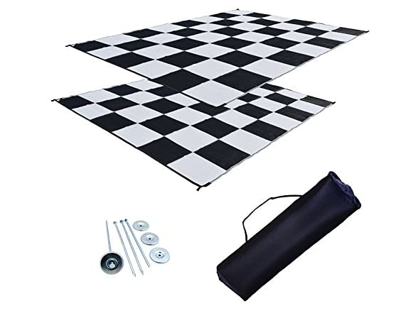 Mat 9x18 Checkered Flag Complete Kit