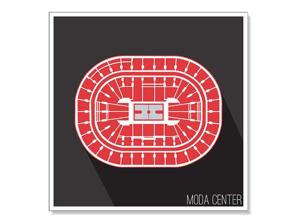NBA 24x24 Seating Map Poster - Pick Team