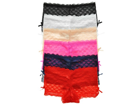 Angelina Women's Side Lace Boxer 6PK