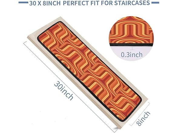 70s Retro Steps 13PCS Runners for Stairs