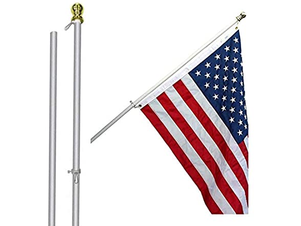 Flags Importer 6ft Spinning Stabilizer Pole Silver