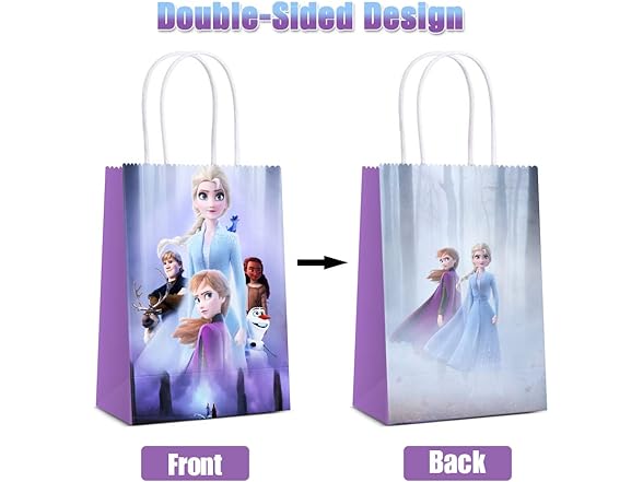 12 Party Bags Anna And Elsa Frozen