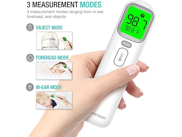 EasyEast Touchless Infrared Forehead Thermometer