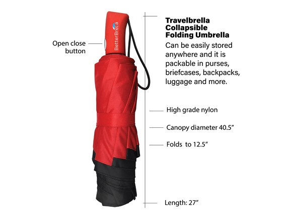 Better Brella 34" Collapsible Umbrella