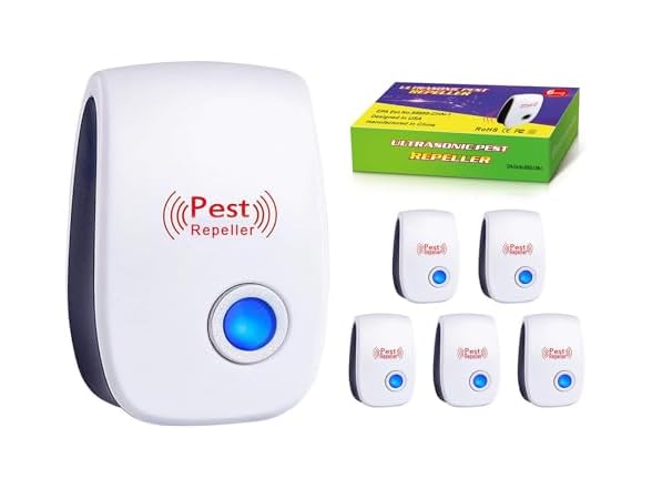 (6 Pack) Ultrasonic Pest Control Device