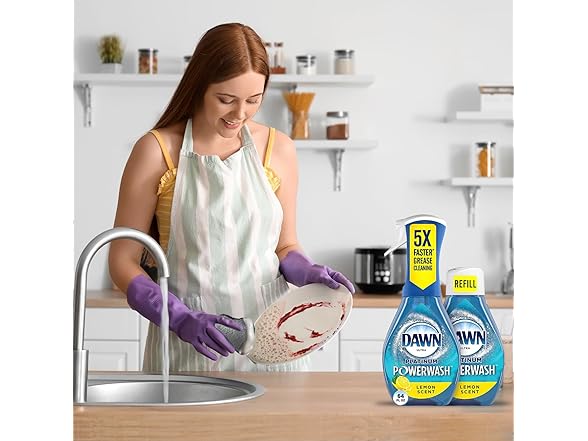 Dawn Lemon Powerwash Spray, Refill and Sponges
