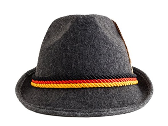Beistle German Alpine Hat for Adults, Gray
