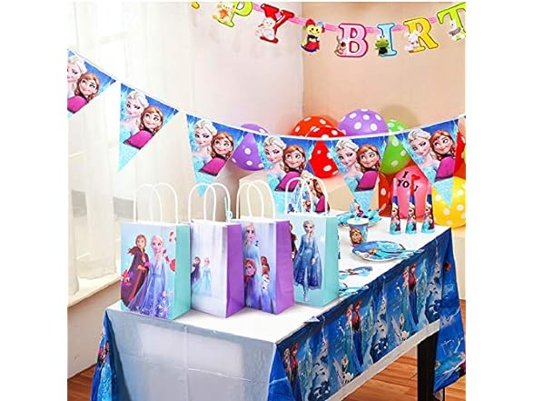 12 Party Bags Anna And Elsa Frozen
