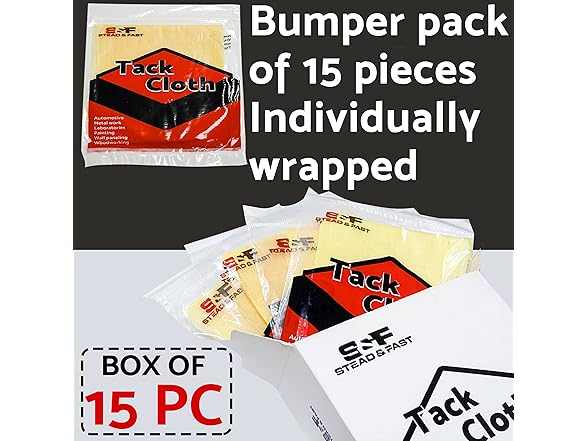 15 Pc Paintng Tack Cloths 18" X 36"