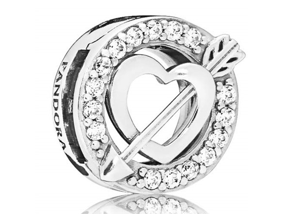 Pandora Heart Arrow Clip Charm