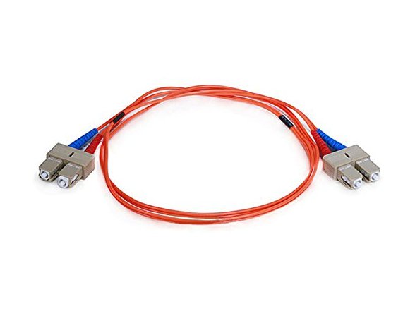 Monoprice 102611 Fiber Optic Cable SC/SC OM1 Multi Mode Duplex-1 Meter ...