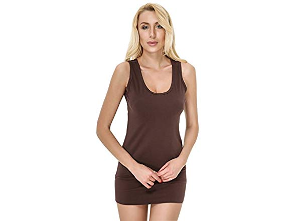 Extra Long Stretch Cotton Tank Top