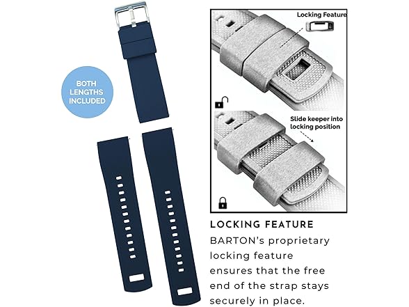 Barton Elite Silicone Watch Bands - 20mm