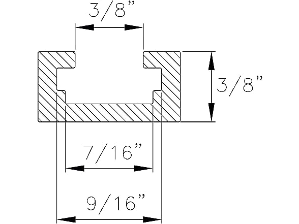 POWERTEC 71495 Double-Cut Profile