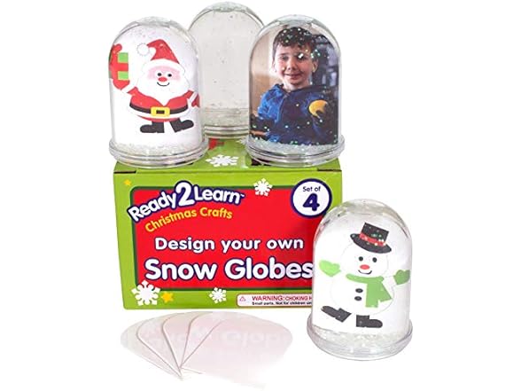 Design Your Own Snow Globes - Set of 4
