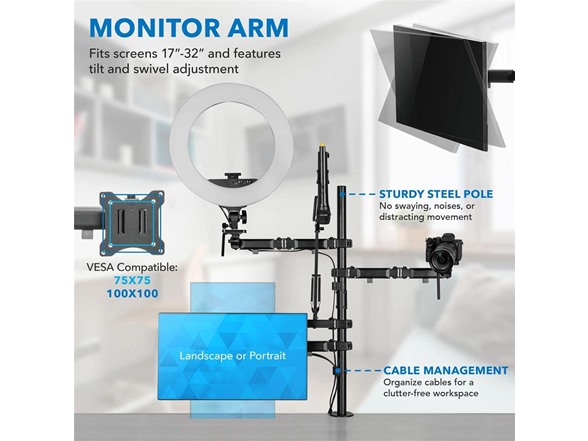 4 Arm Streaming Desk Mount