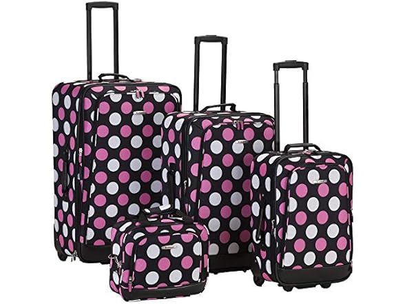 Rockland Escape 4Pc Softside Luggage Set