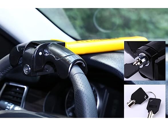 Car Steering Wheel Lock, Yellow