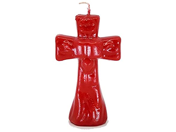 Red Small Cross Figure Candle