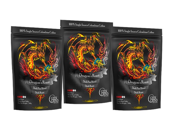 Geek Grind Whole Bean Coffee, 12oz 3 Pk