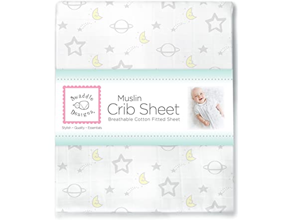 Cotton Muslin Fitted Crib Sheet