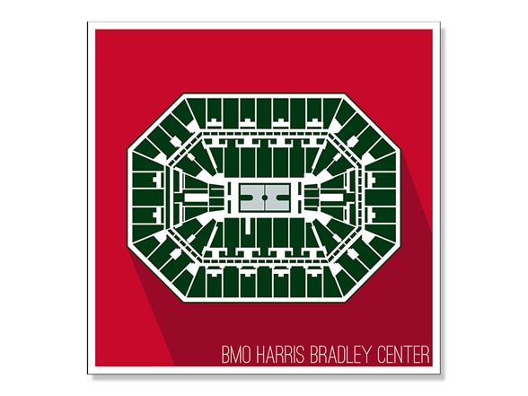 NBA 24x24 Seating Map Poster - Pick Team