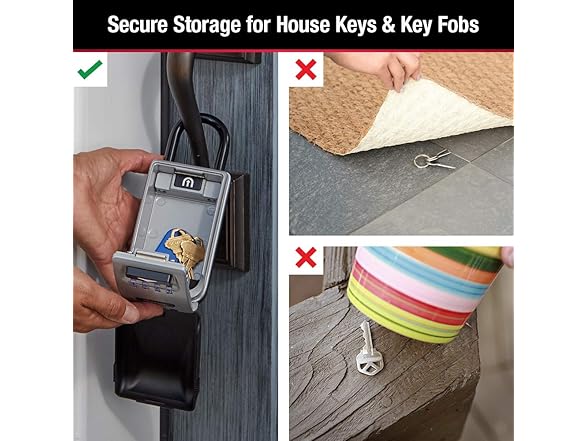 Master Lock Master Lock Black Portable Key Lock Box