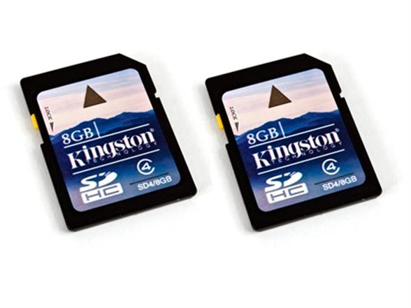 Kingston 8GB Class 4 SDHC Card – 2 Pack