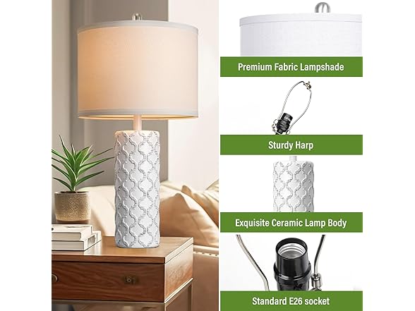 VerRon Farmhouse Table Lamps
