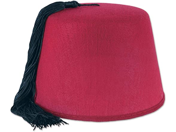 Beistle 12-Piece Felt Fez Hats
