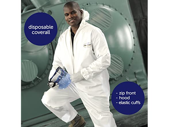 Elastic-Cuff and Ankles Hooded Coveralls