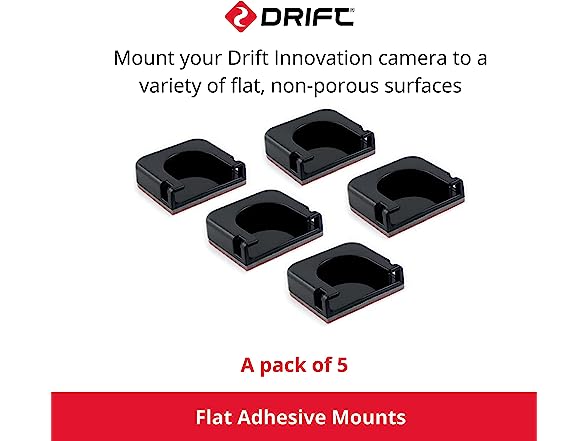 Drift Flat Adhesive Mounts x 5