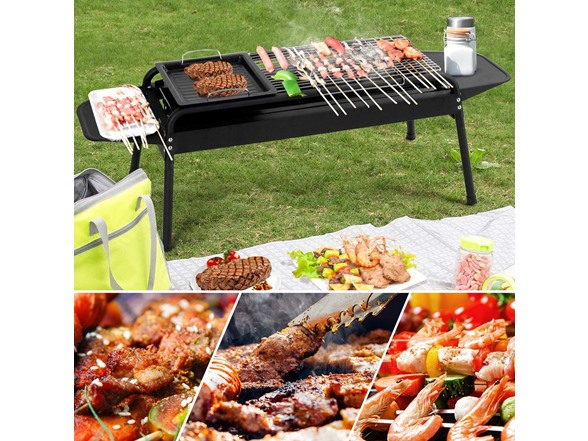 Portable Charcoal Grill w/ Gridiron
