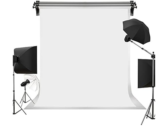 Kate 6ft x 9ft Solid White Backdrop