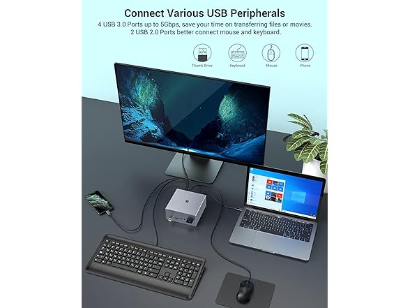 Tiergrade 16-1 USB-C Docking Station with Dual 4K HDMI
