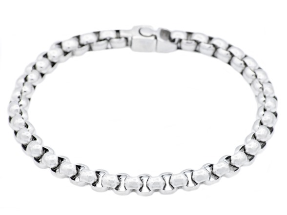 Mens Round Box Bracelet