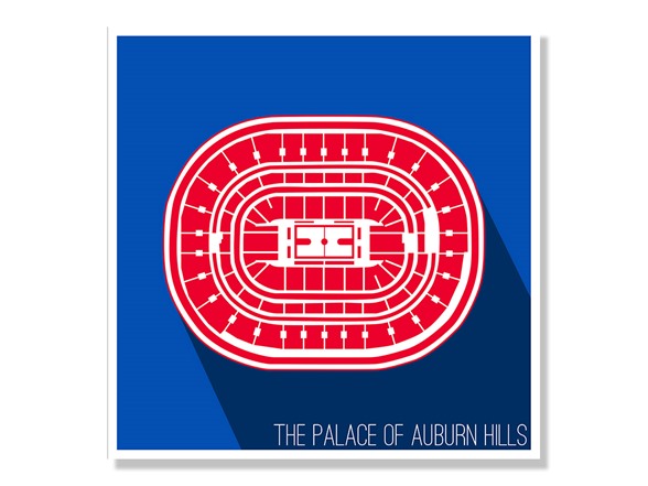 NBA 24x24 Seating Map Poster - Pick Team