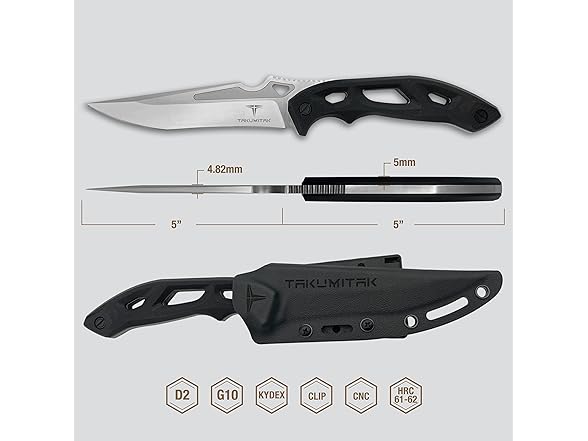 Takumitak Unhinged D2 Recurve Hunting Knife