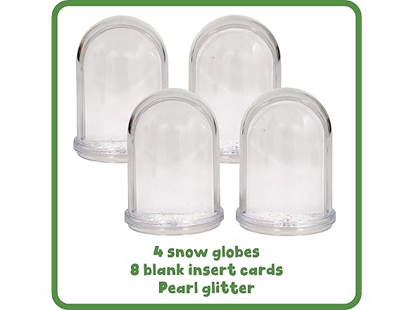 Design Your Own Snow Globes - Set of 4