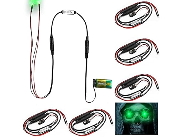 6 Pcs Halloween LED Eyes With Controller