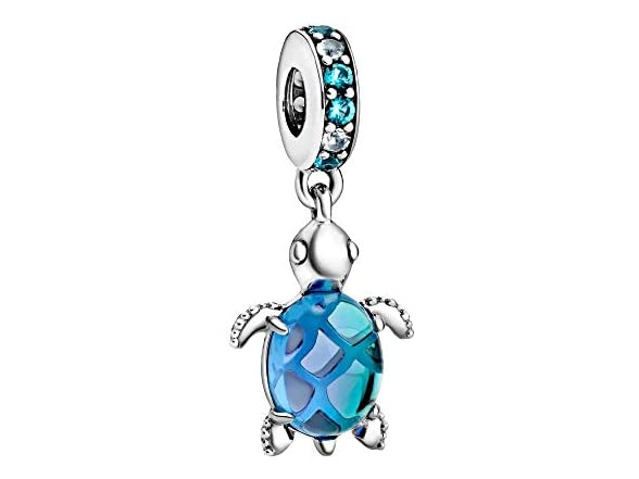 Pandora 798939C01 Murano Glass Sea Turtle Sterling Silv