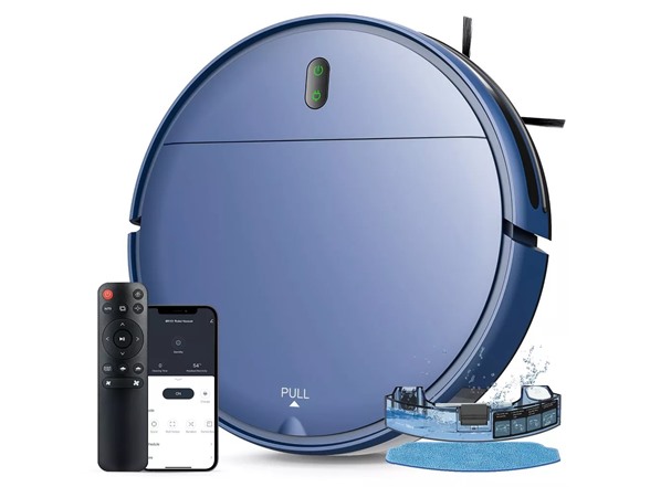 Mamnv blue Robot Vacuum with Mop Combo