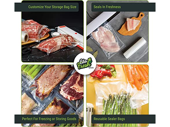 Vac Fresh Food Vacuum Seal Rolls (15" x 50', 2 Rolls)