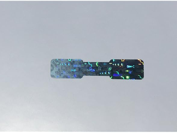 1,000 Silver Dog Bone Hologram Sticker