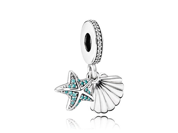 Pandora Starfish and Seashell Charm