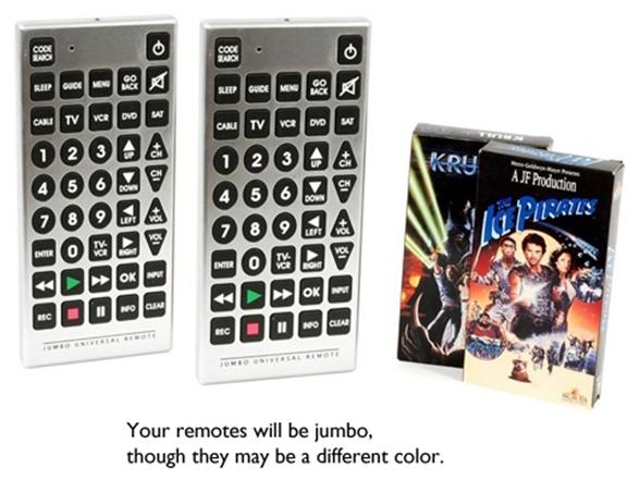 Jumbo Universal Remote - 2 Pack